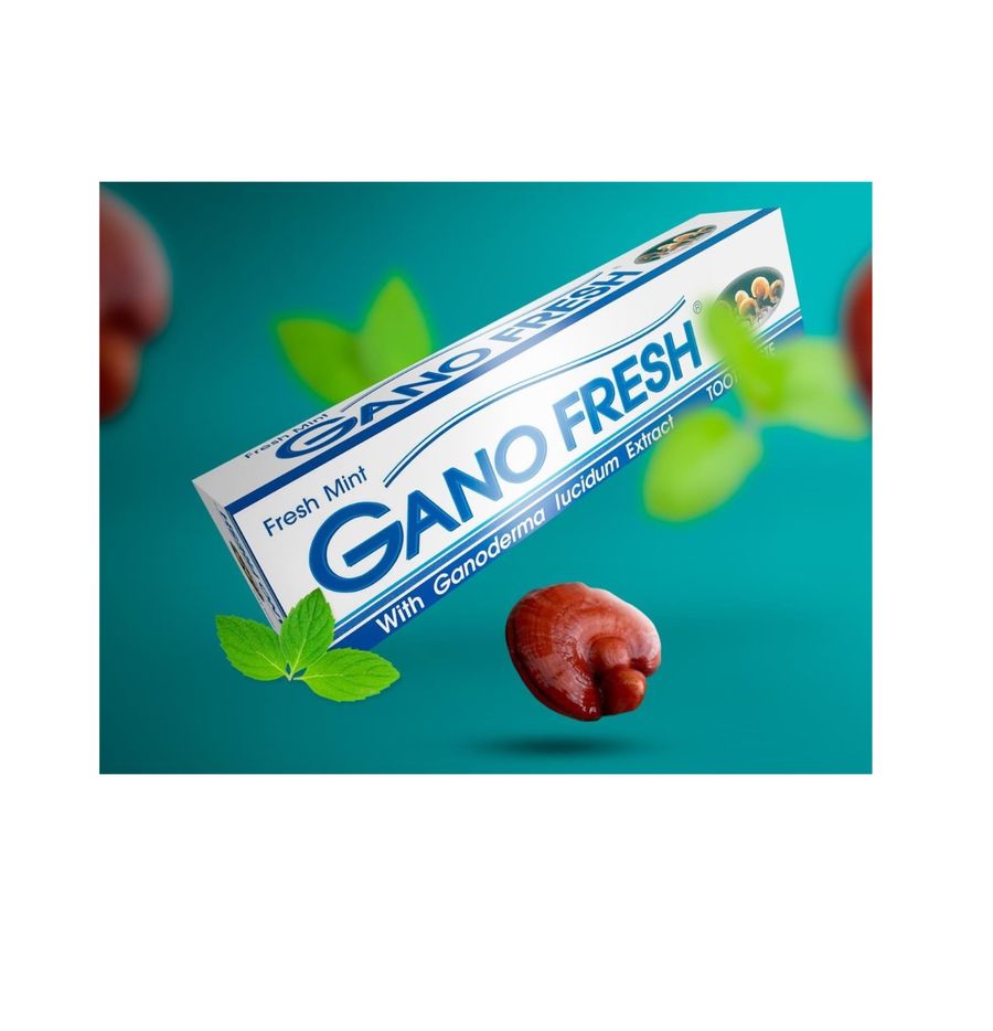 GANO FRESH Crema dental pasta dental libre de FLUOR y enriquecida