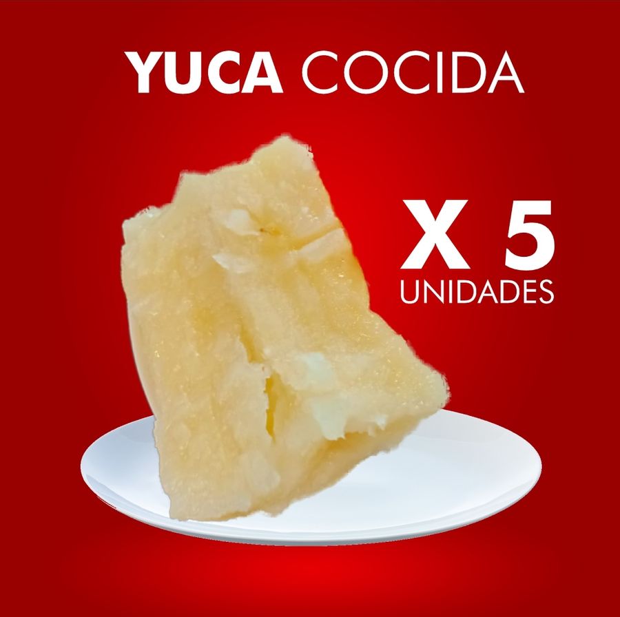 YUCA COCIDA X 5 UNIDADES